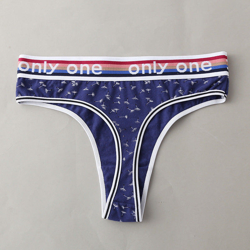 4pack Solid Rib Thong